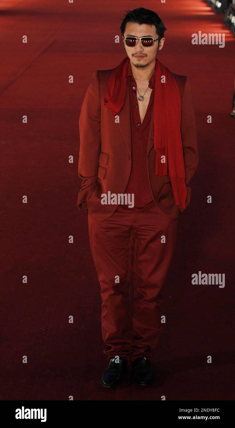 Hong Kong's actor Nicholas Tse poses on the red carpet of the Hong Kong ...