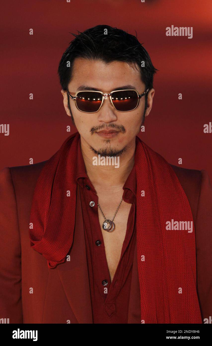 Hong Kong's actor Nicholas Tse poses on the red carpet of the Hong Kong ...
