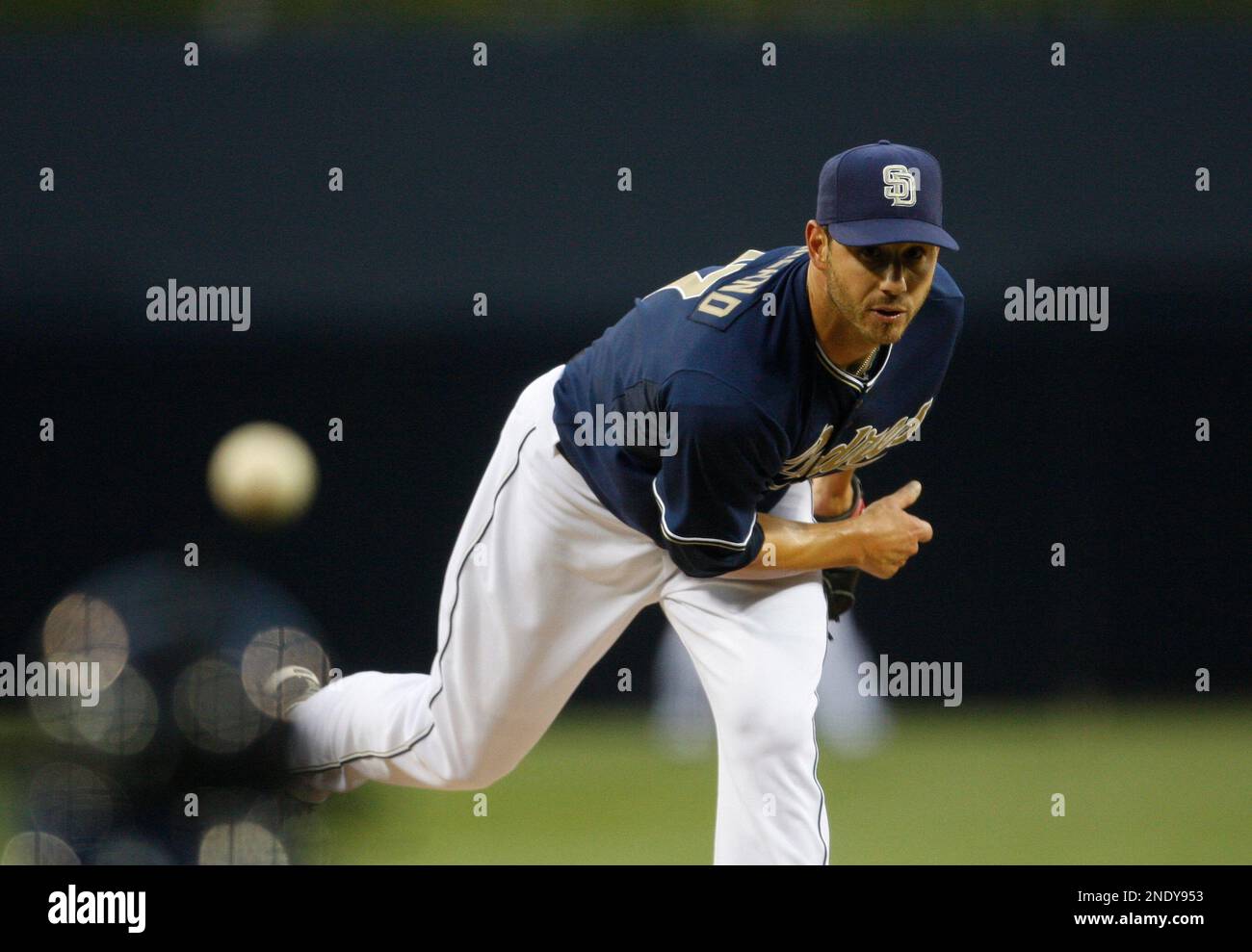 San Diego Padres starting pitcher Jon Garland in a baseball game Friday ...