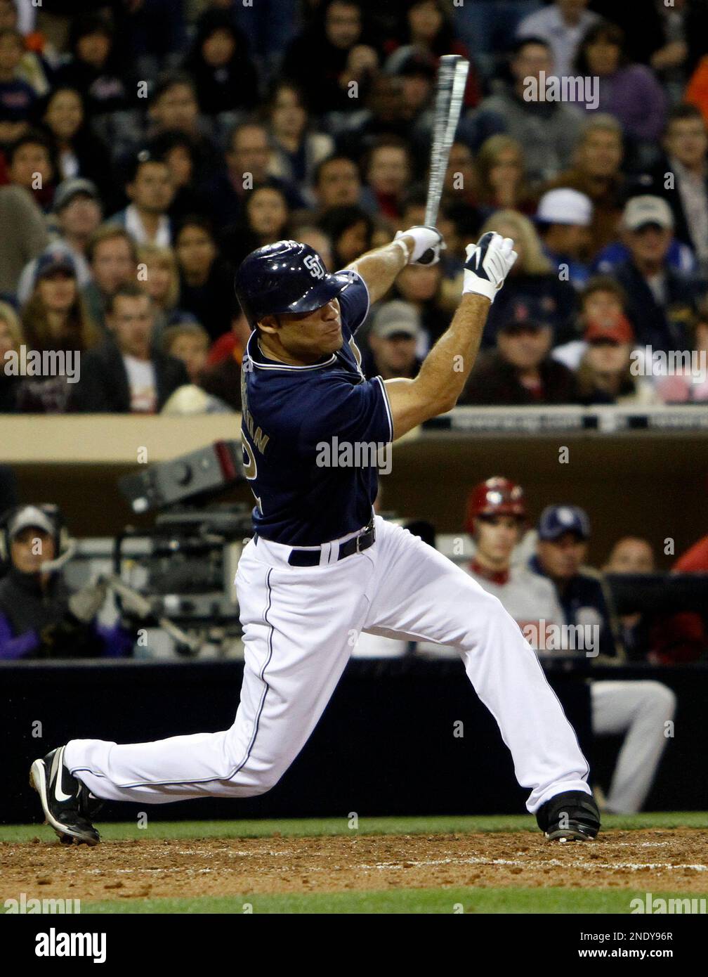San Diego Padres' Scott Hairston in a baseball game Friday April 16 ...