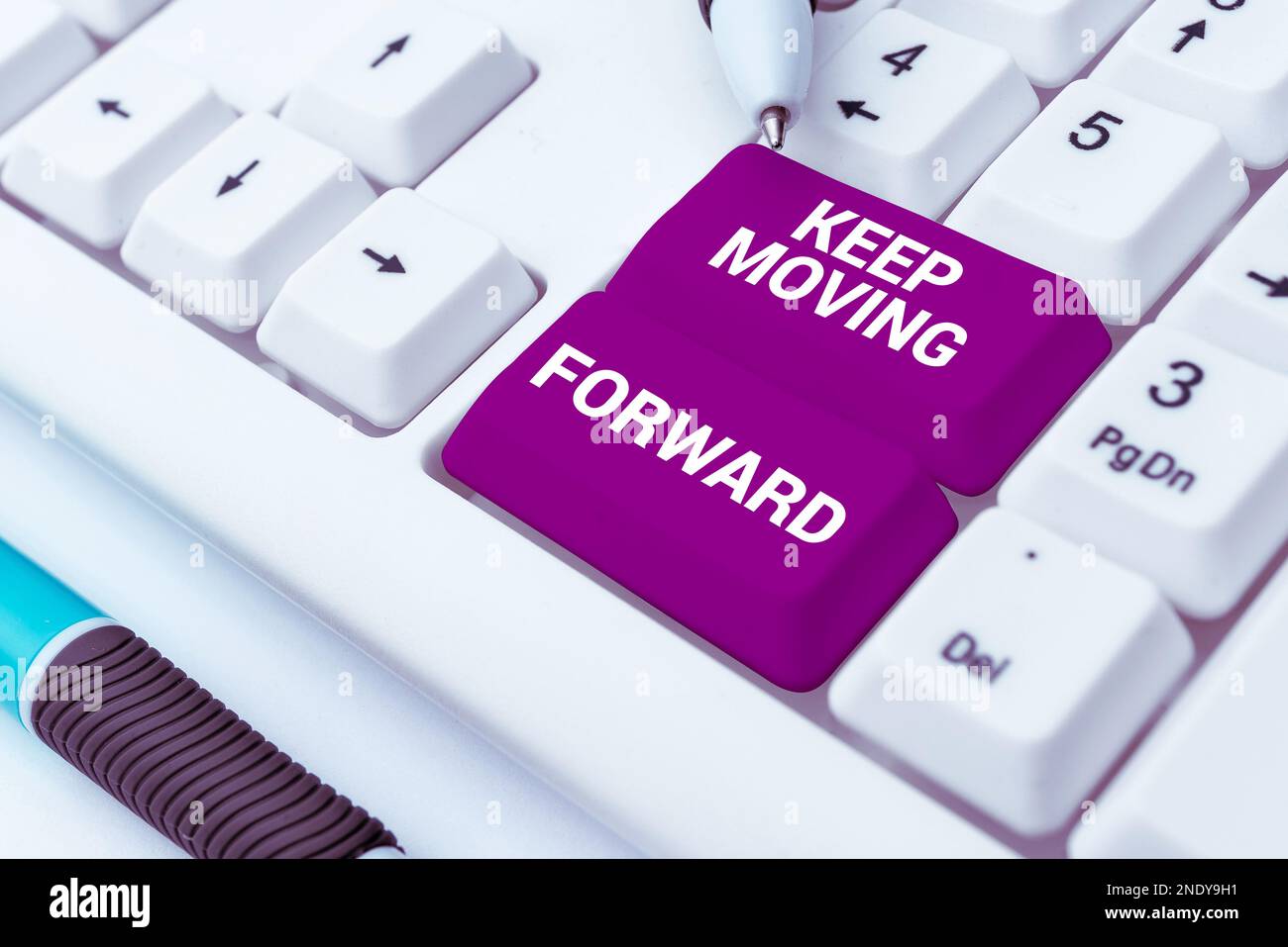 Inspiration showing sign Keep Moving Forward. Word Written on ...