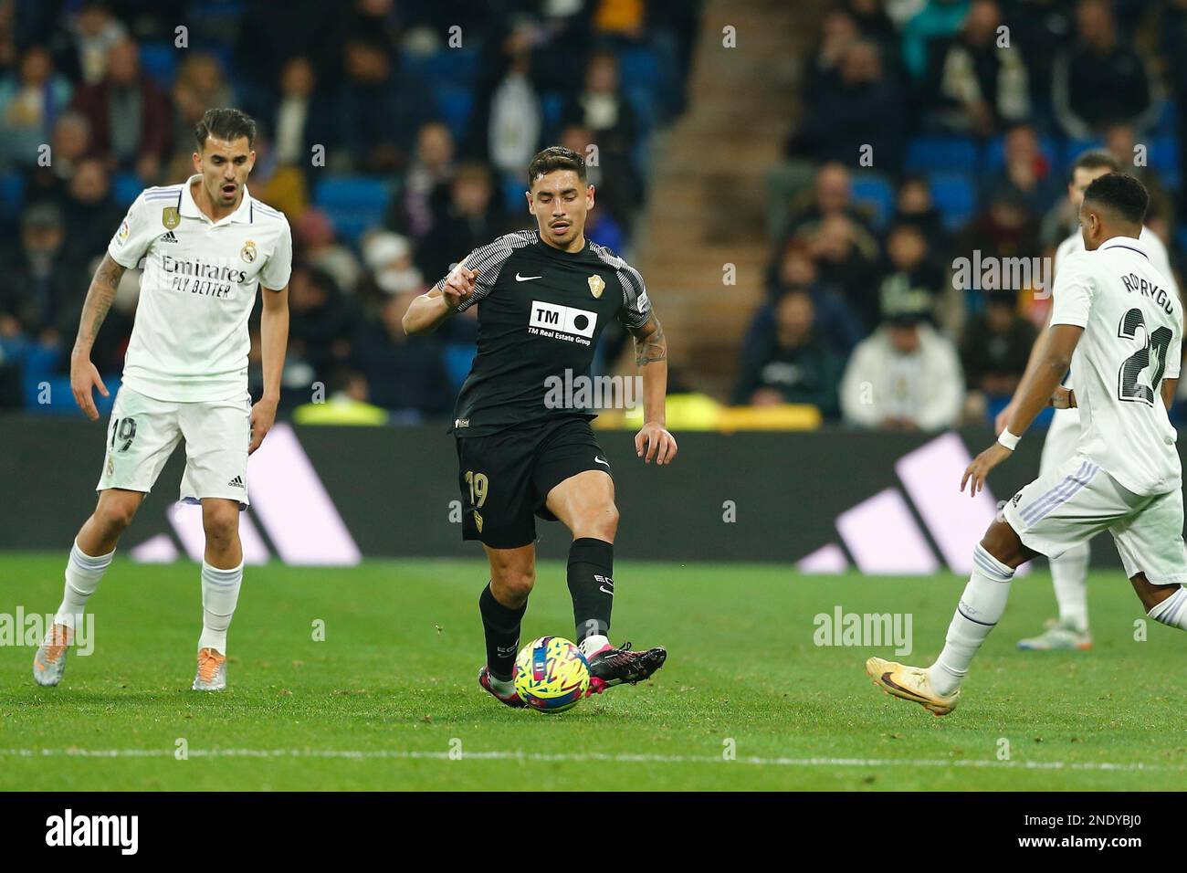 Madrid, Spain. 15th Feb, 2023. Ezquiel Ponce (Elche) Football/Soccer ...