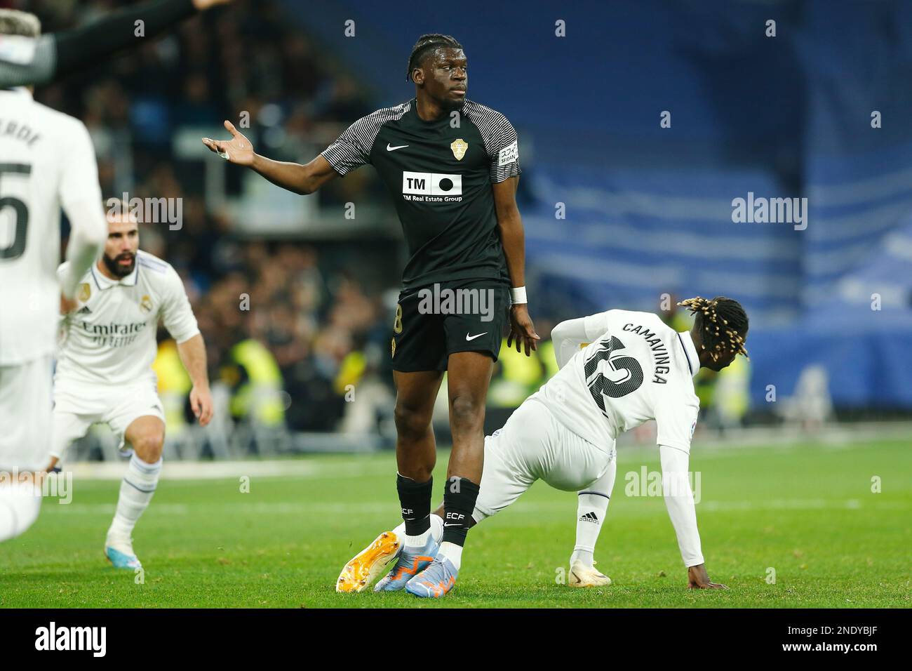 Madrid, Spain. 15th Feb, 2023. Randy Nteka (Elche) Football/Soccer ...