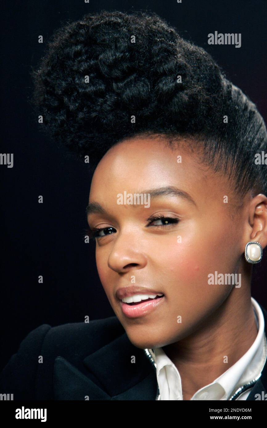Recording artist Janelle Monae poses for a portrait in New York, Monday ...