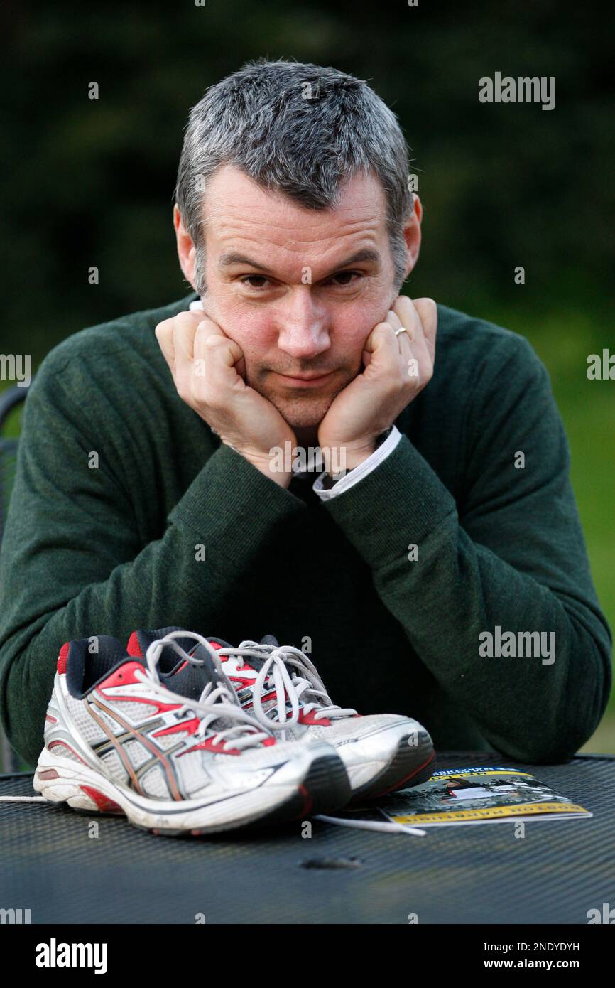 Martin Cunningham poses at his home in Chiselhurst in south east London ...