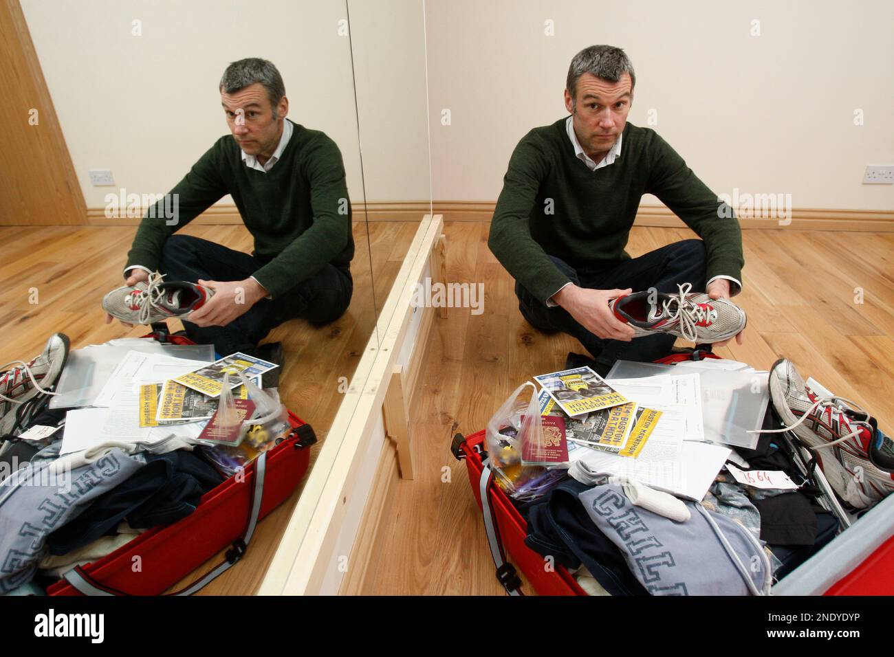 Martin Cunningham poses at his home in Chiselhurst in south east London ...