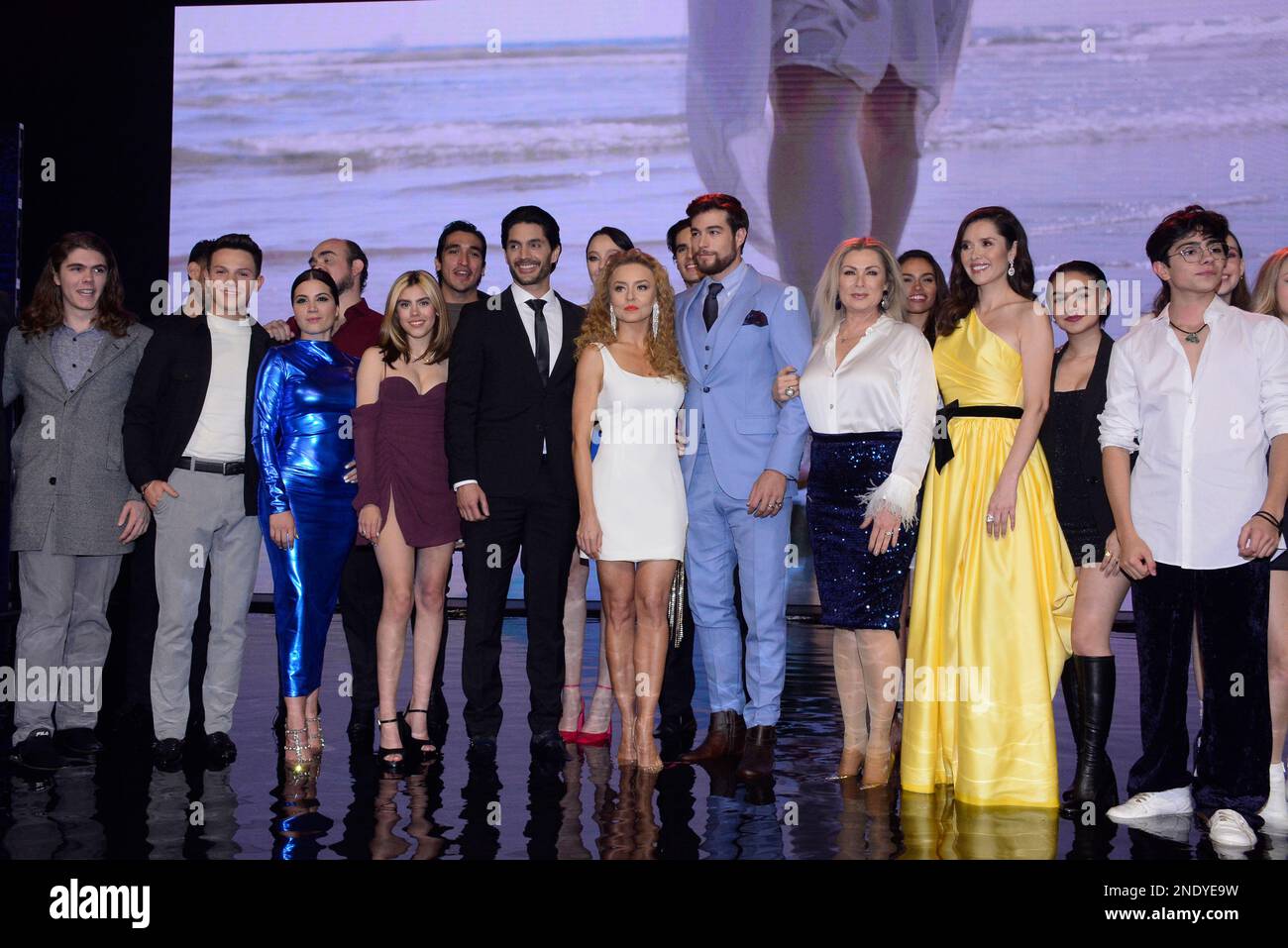 Mexico City, Mexico. 15th Feb, 2023. Cinthia Aparicio, Ana Tena, Daniel ...