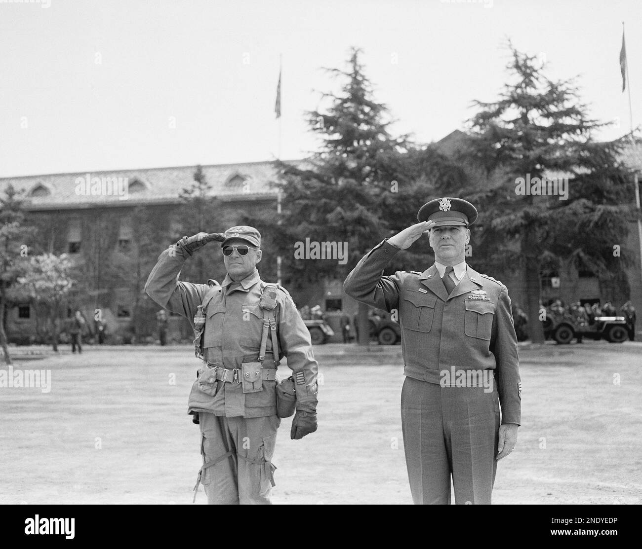 Lieut. Gen. Matthew B. Ridgway, new supreme commander, left, and Lieut ...