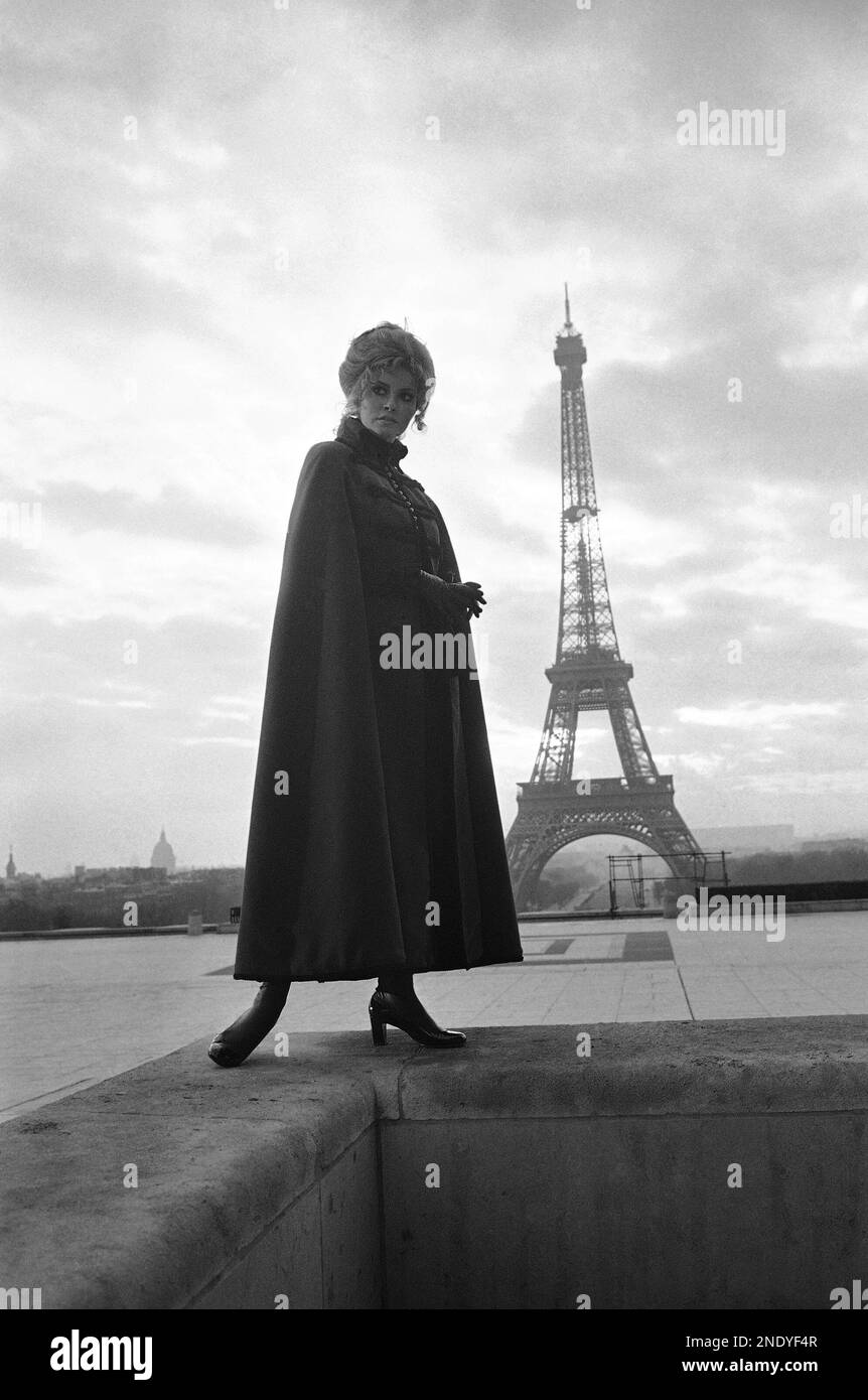 Actress Raquel Welch is shown in Paris shooting for the "Raquel Welch ...
