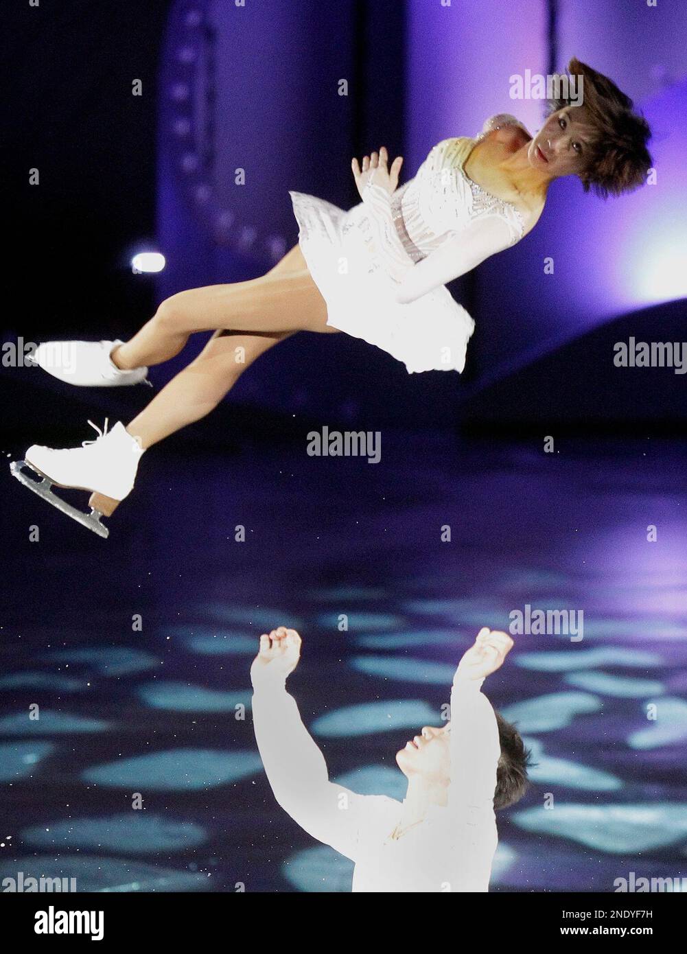 China's Zhang Dan and Zhang Hao perform during a figure skating ice ...