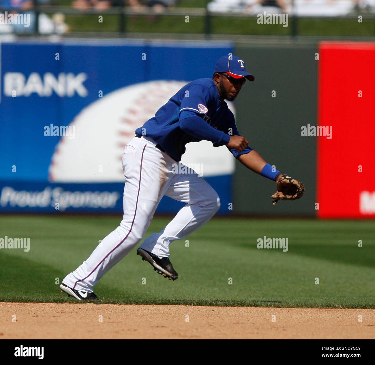 Texas Rangers Elvis Andrus in a spring training baseball game Wednesday ...