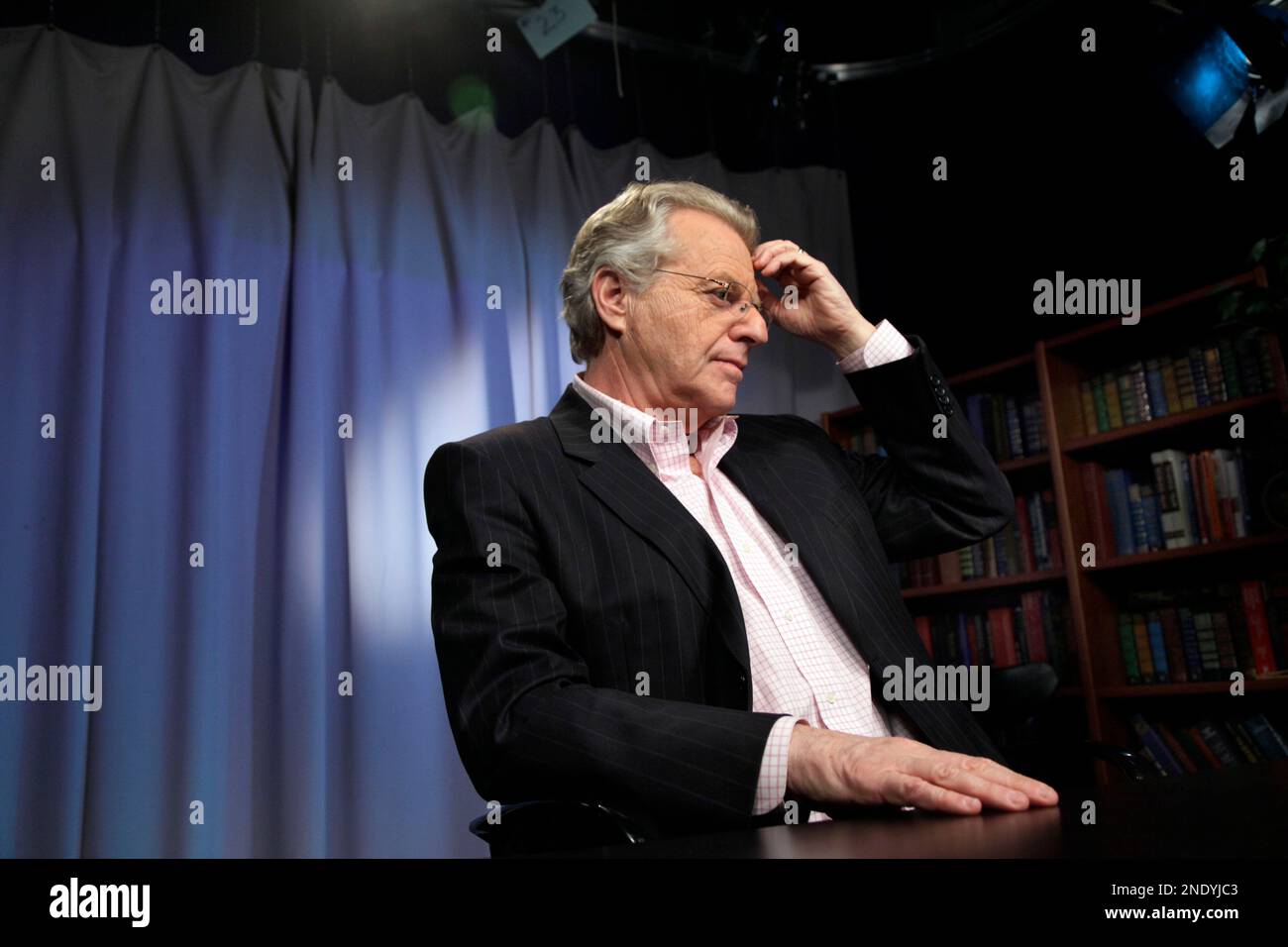 Talk show host Jerry Springer is shown in New York, Thursday, April 15 ...