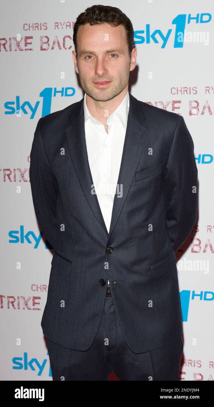 British actor Andrew Lincoln attends the World Premiere of Chris Ryan's ...