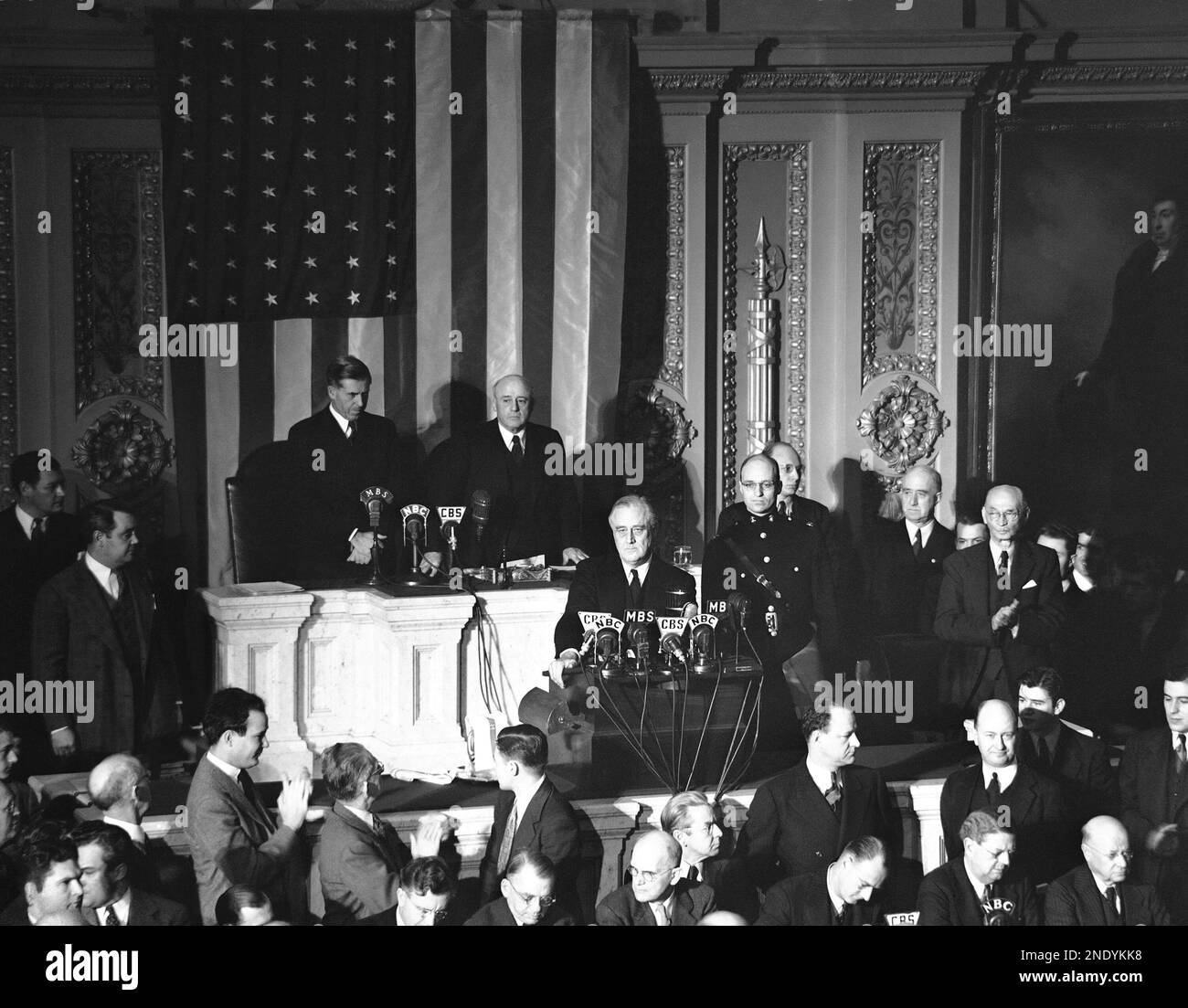 Declaring Japan guilty of a dastardly unprovoked attack, President ...