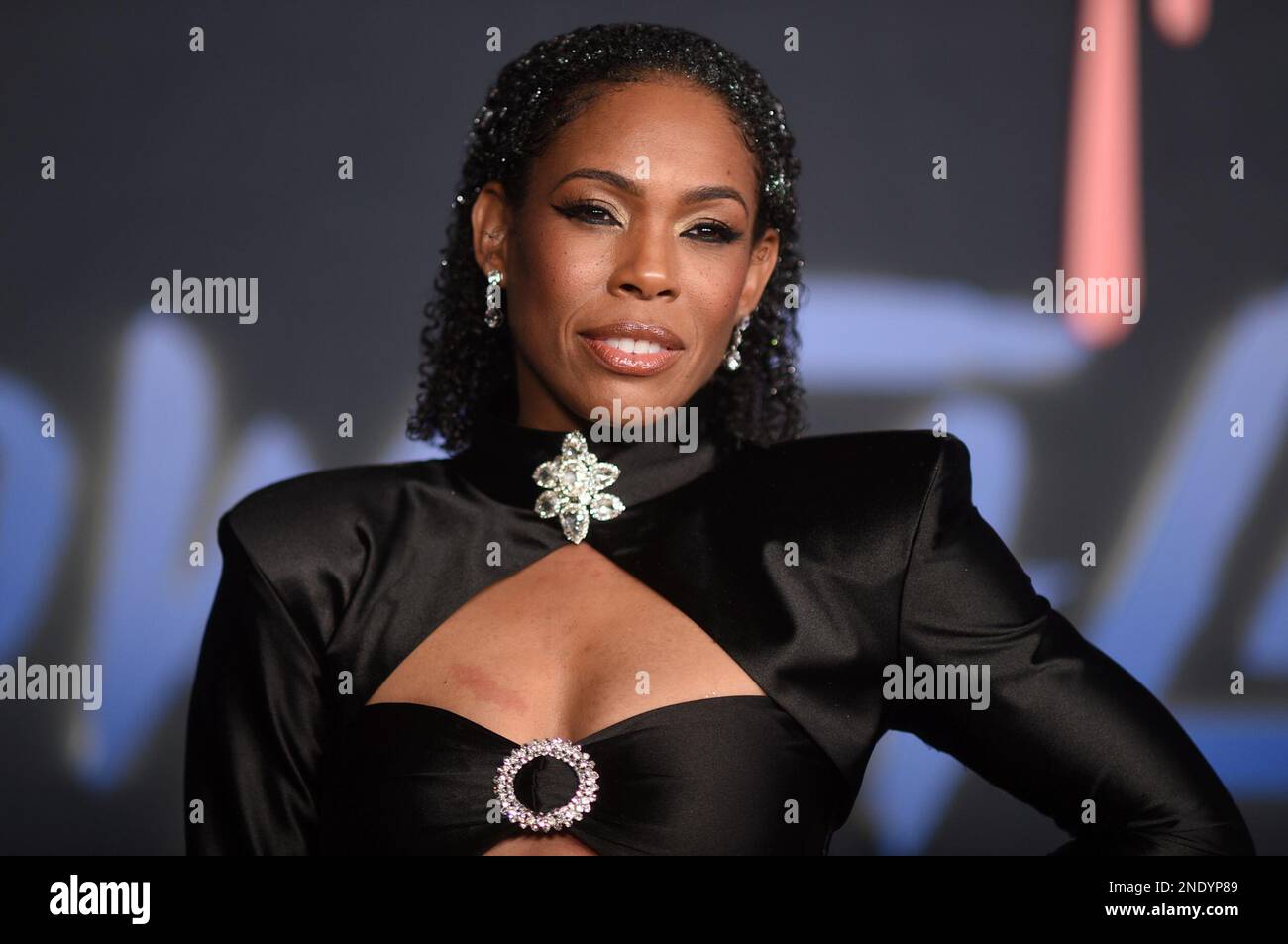 Angela Lewis arrives at the premiere of the sixth and final season of ...