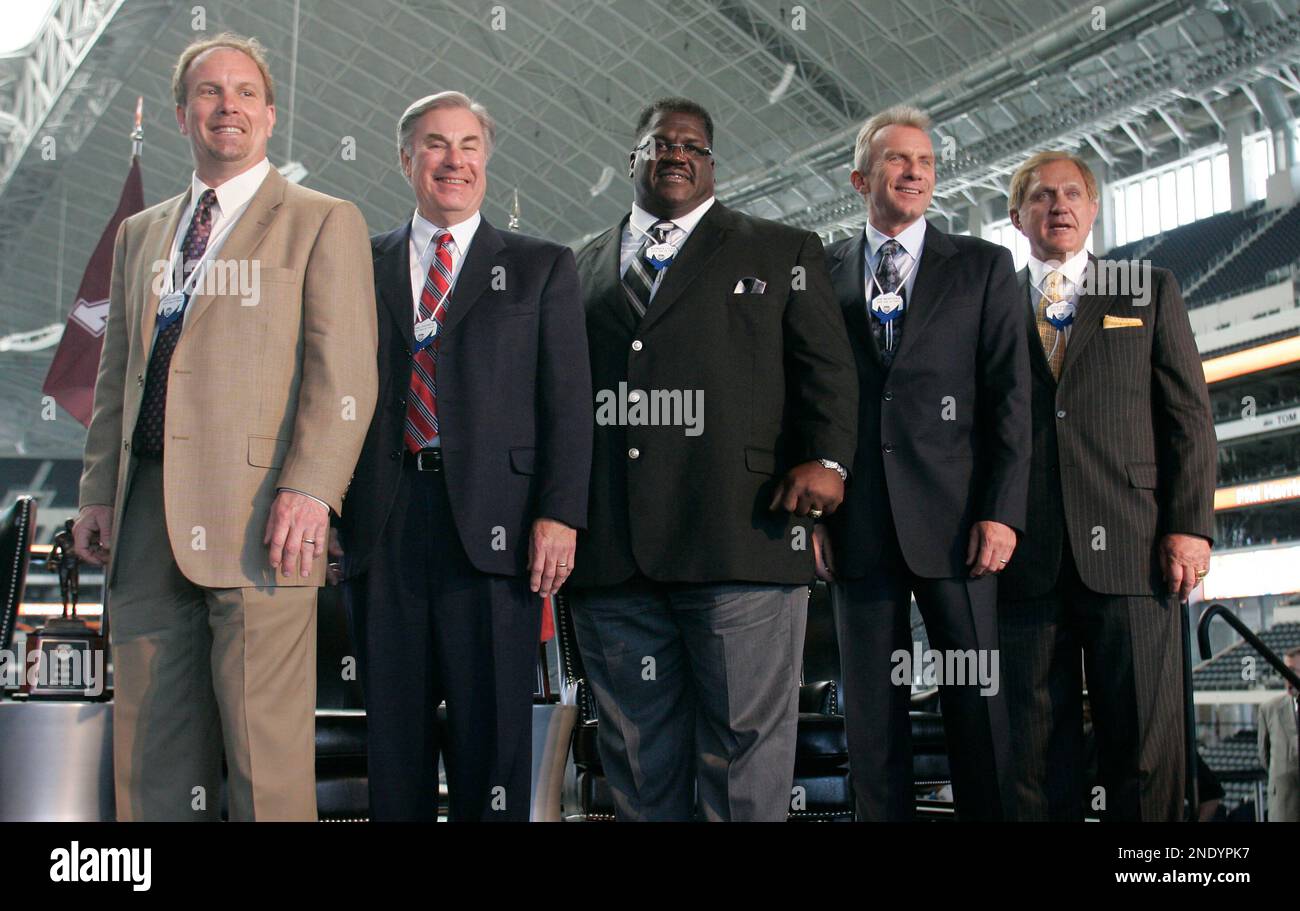 Cotton Bowl Hall of Fame inductees, from left are; Kris Haines, Phil ...