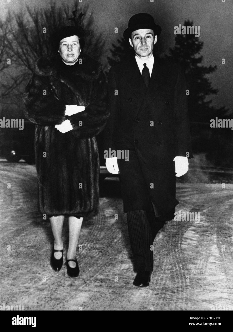 President of the Ford Motor Company Edsel Ford and his Eleanor,attend ...