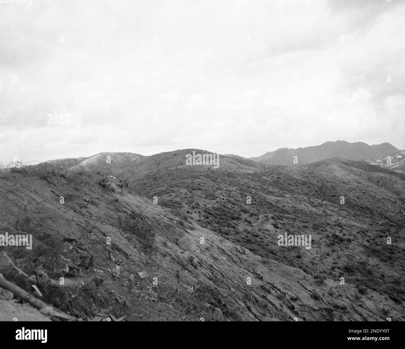 U.S. 2nd infantry division soldiers tear down bunkers and fill up ...