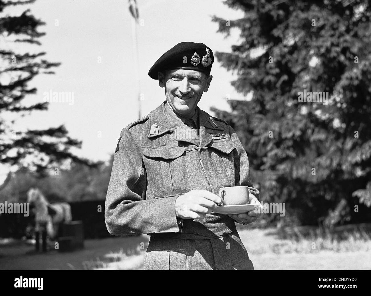 Britain's General Bernard Montgomery, who commanded the victorious 8th ...