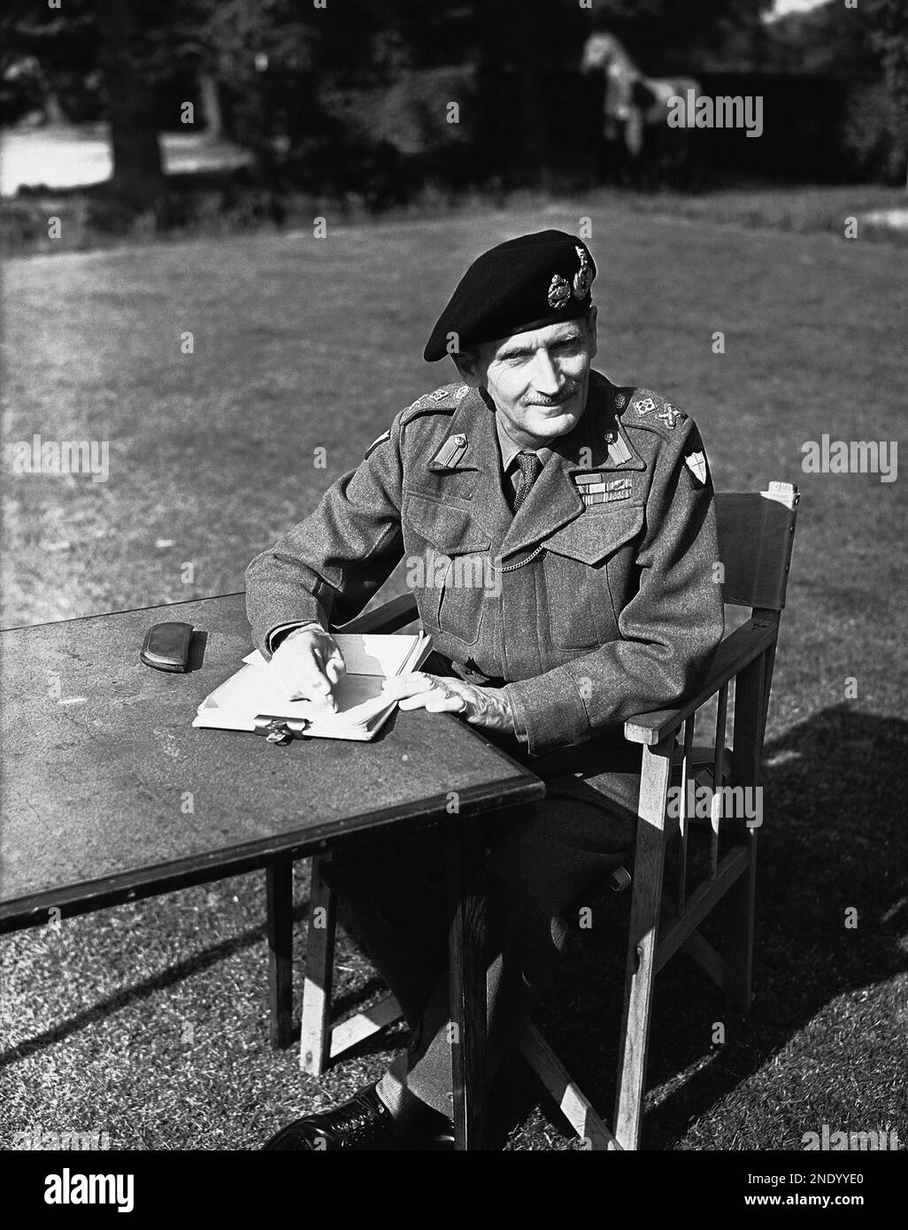 Britain's General Bernard Montgomery, who commanded the victorious 8th ...