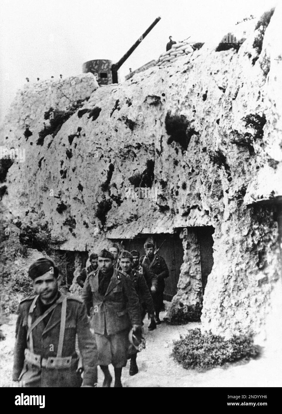 Italians have built up their defences and fortifications along their ...