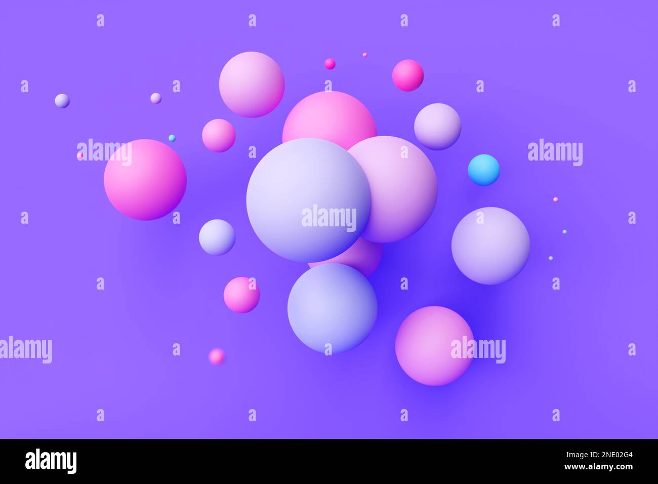 Close-up 3d colorful illustration. Different color geometric shapes ...