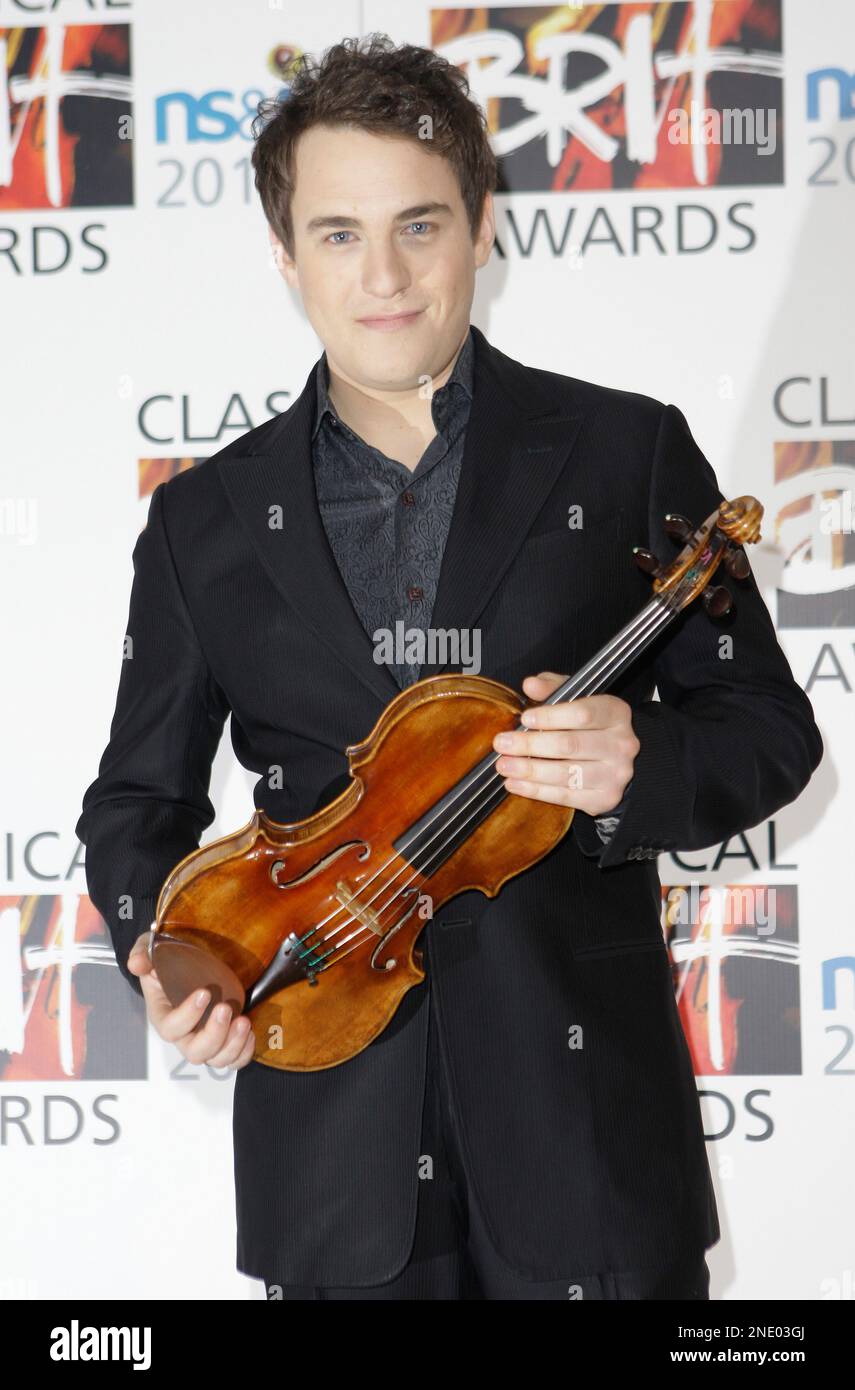 British Violinist Jack Liebeck arrives for the 2010 Classical Brit ...