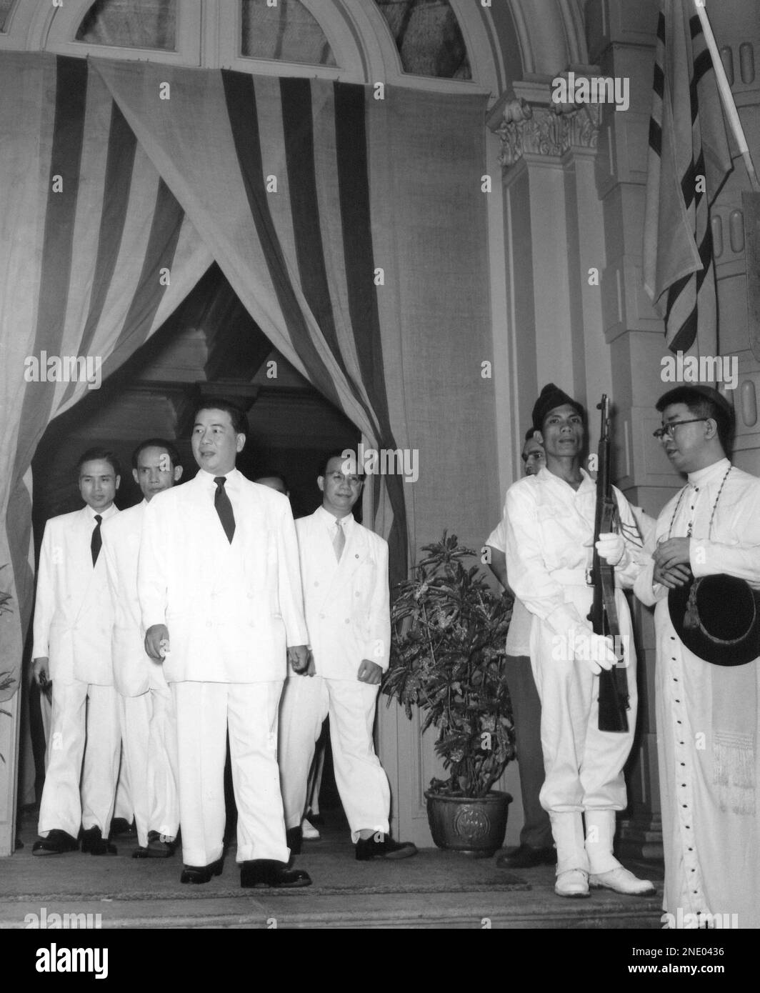 President Ngo Dinh Diem at Independence Palace in Saigon on Oct. 26 ...