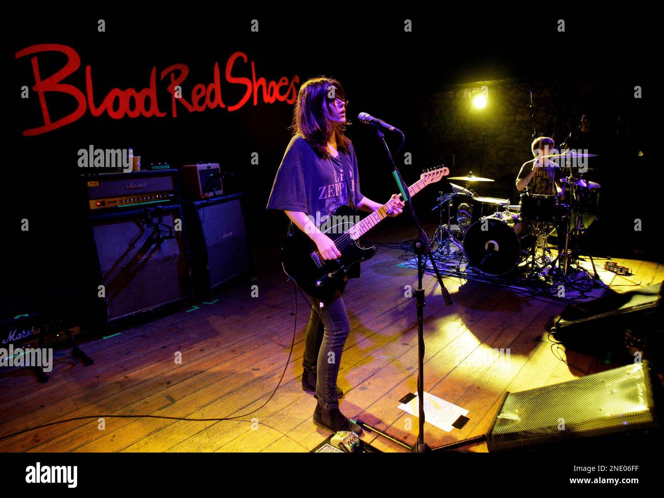 Laura-Mary Carter, left, and Steven Ansell of the British indie rock ...