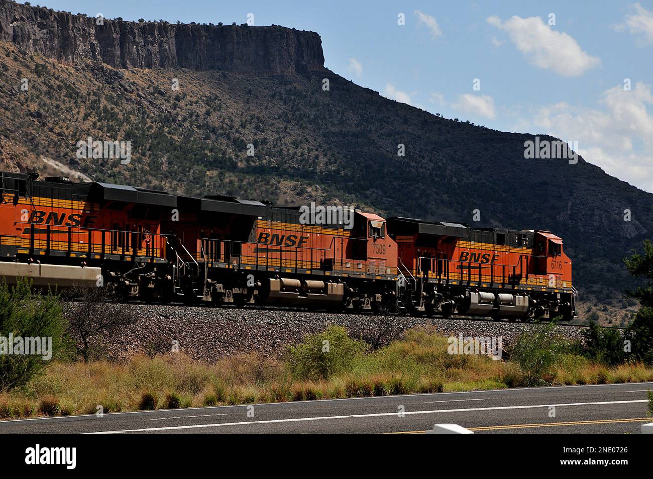 American train track/Historic US route 66 /Arizona/USA / 10.September ...