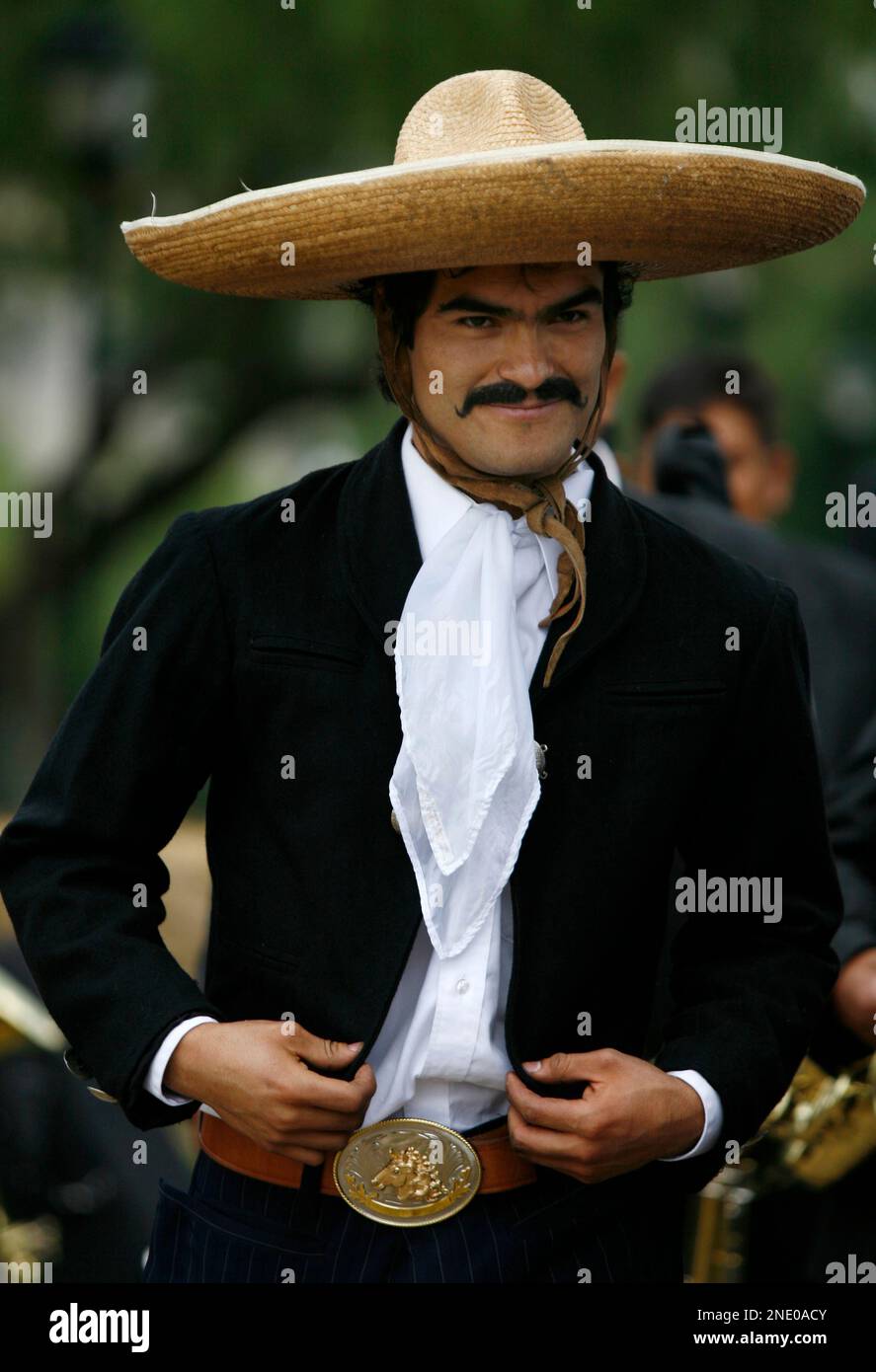 Luis Verdin, dressed as the late Mexican revolutionary leader Emiliano ...