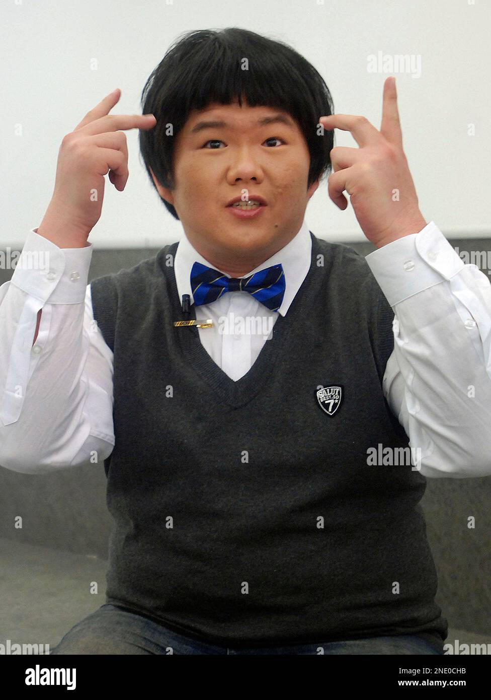 Lin Yu-chun speaks during an interview with The Associated Press ...