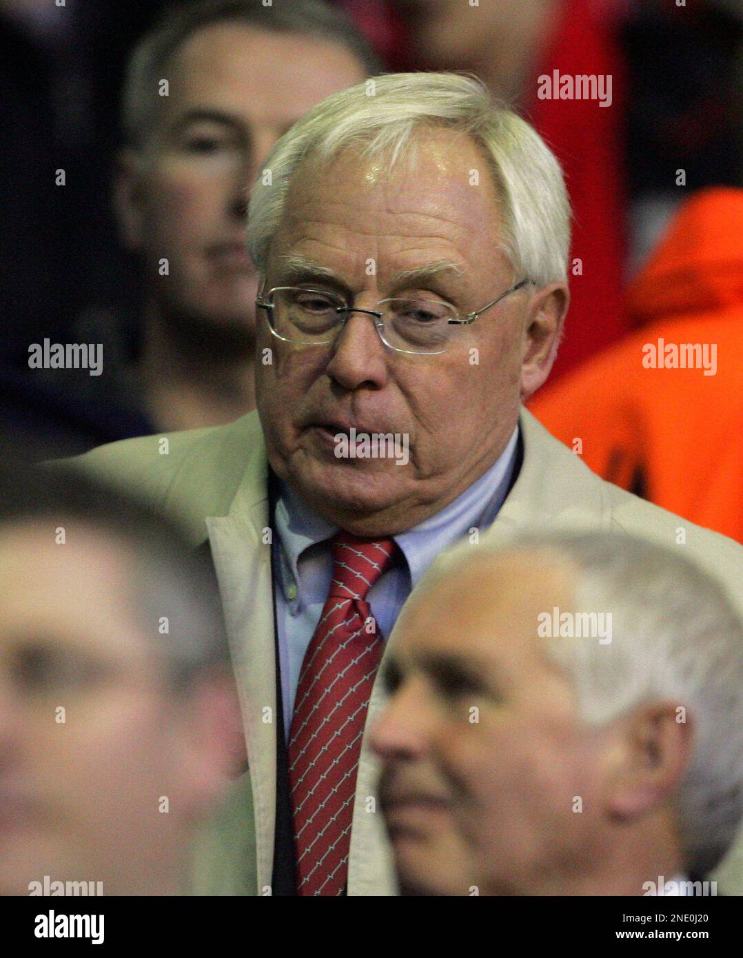 Liverpool co-owner George Gillett is seen in the crowd before his team ...