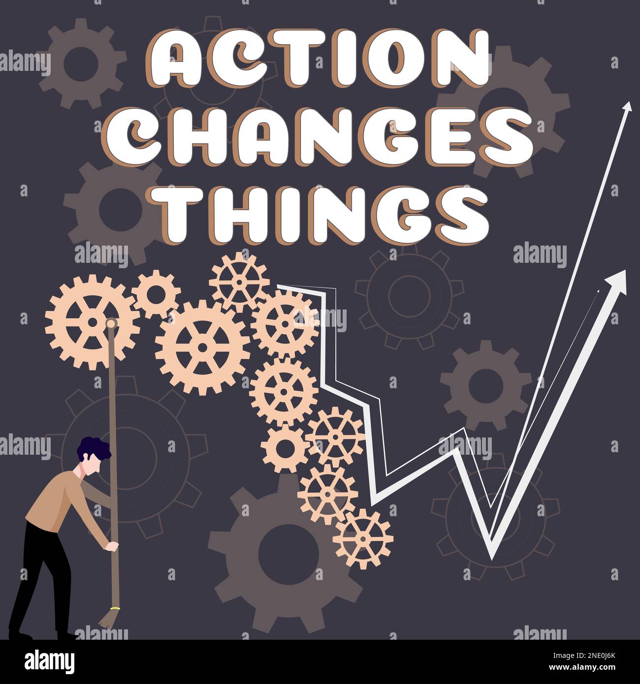 Inspiration showing sign Action Changes Things. Internet Concept doing ...