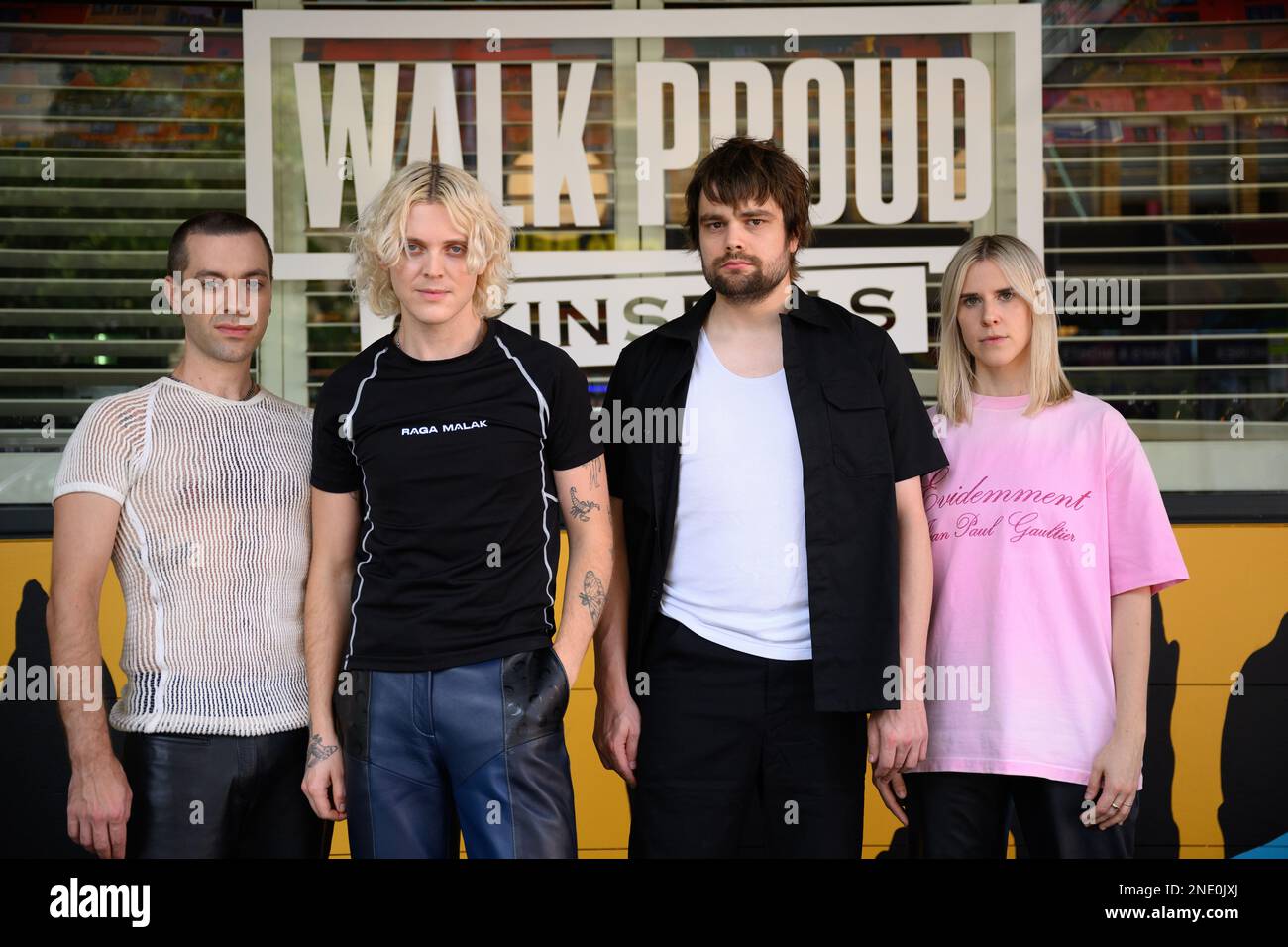 Queer pop band Cub Sport pose for a photograph during the launch of a ...