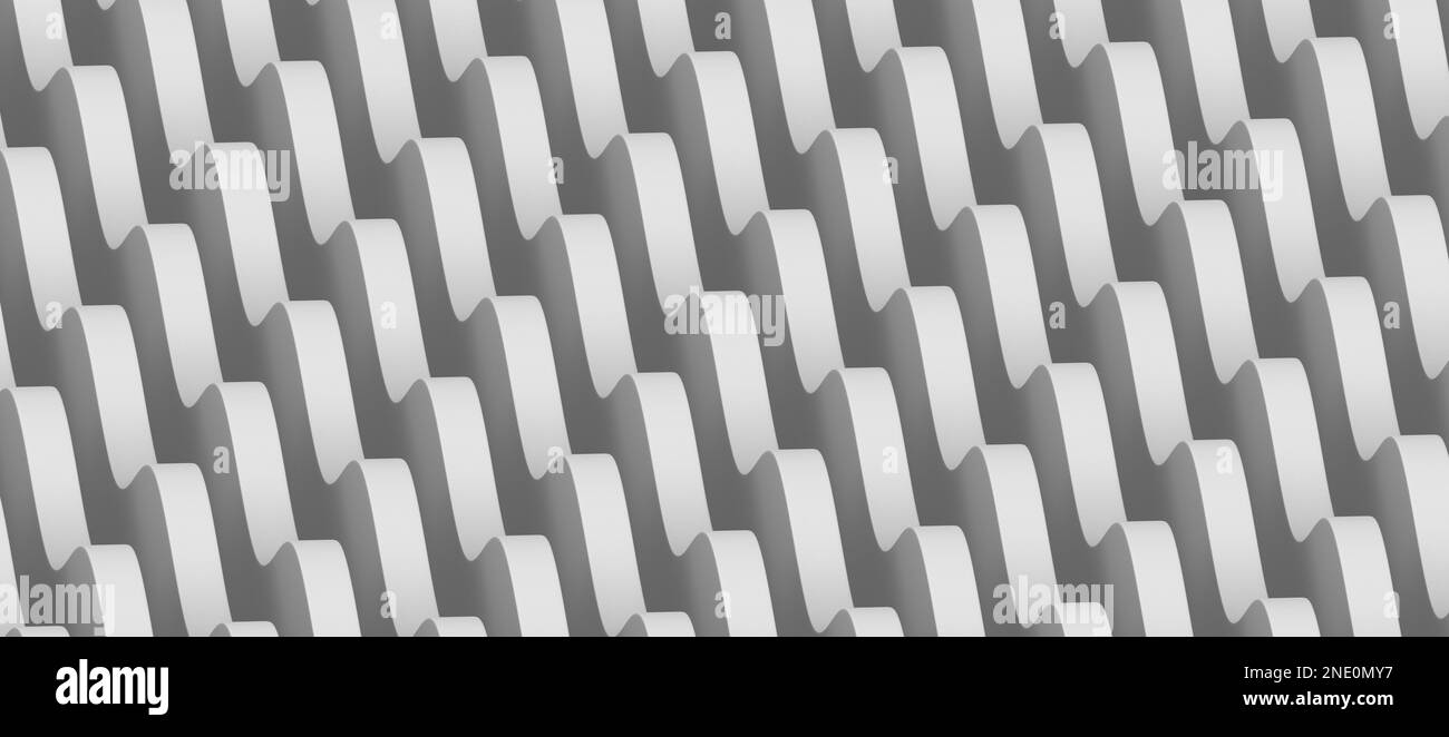 An illustration of an optical illusion of gray and white geometric ...