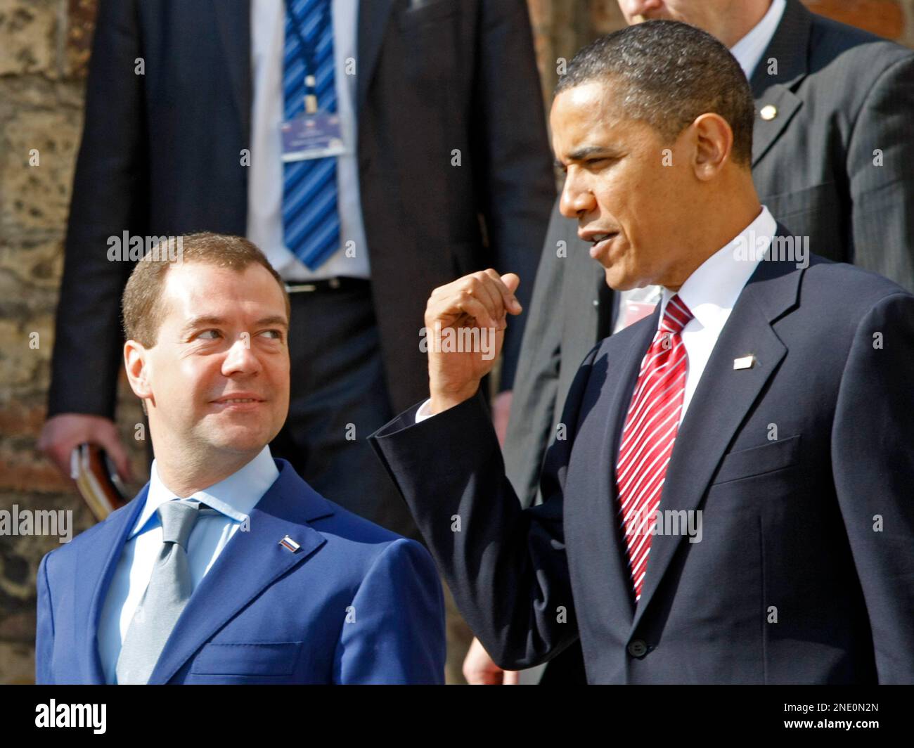 US President Barack Obama, right , and Russian President Dmitry ...