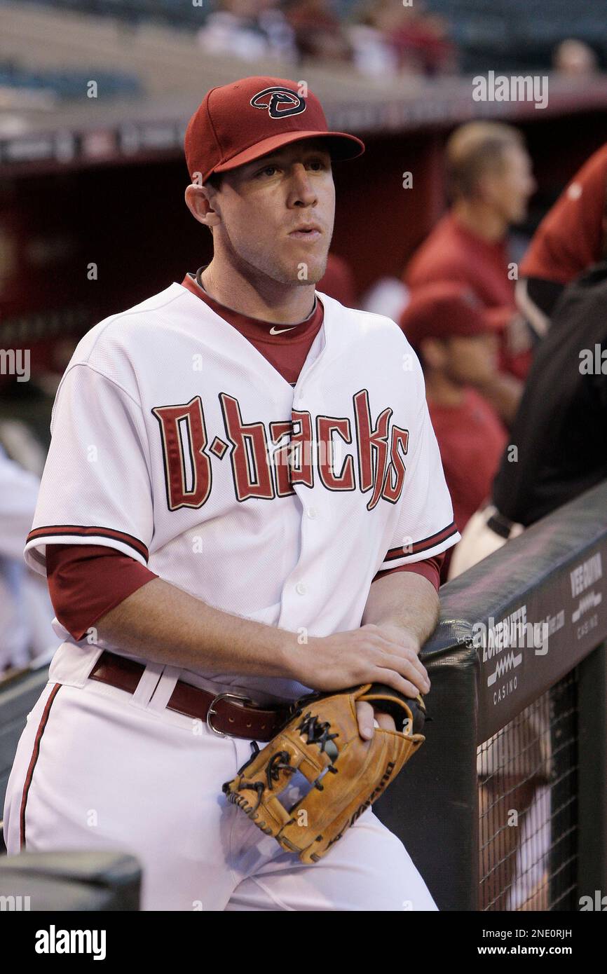 Arizona Diamondbacks' Rusty Ryal stands at the top of the dugout prior ...