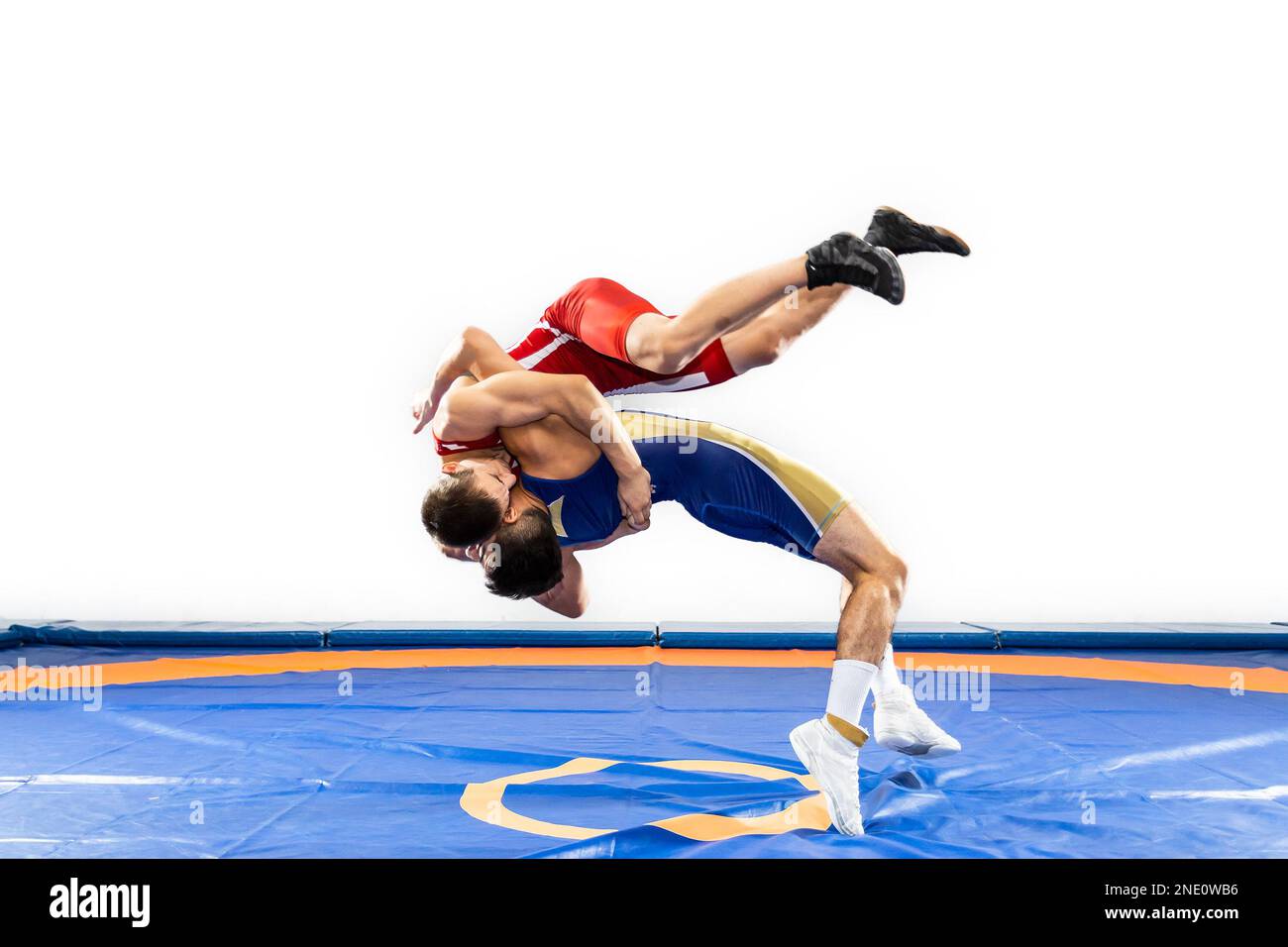 Above view of wrestlers in ring hi-res stock photography and images - Alamy
