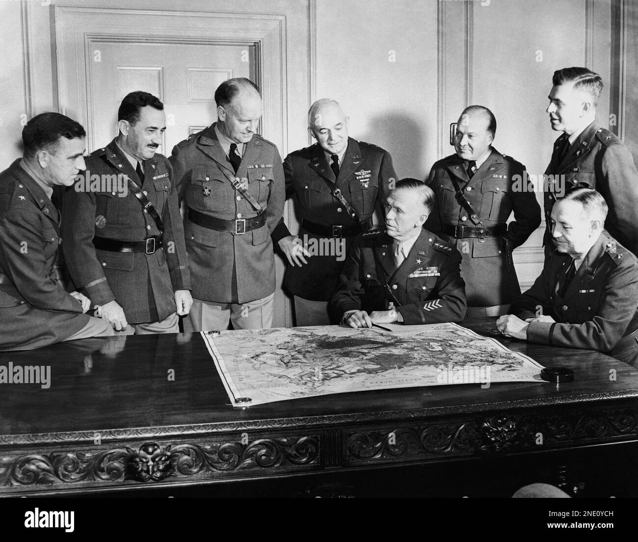 Sitting communication uniform authority holding hi-res stock ...