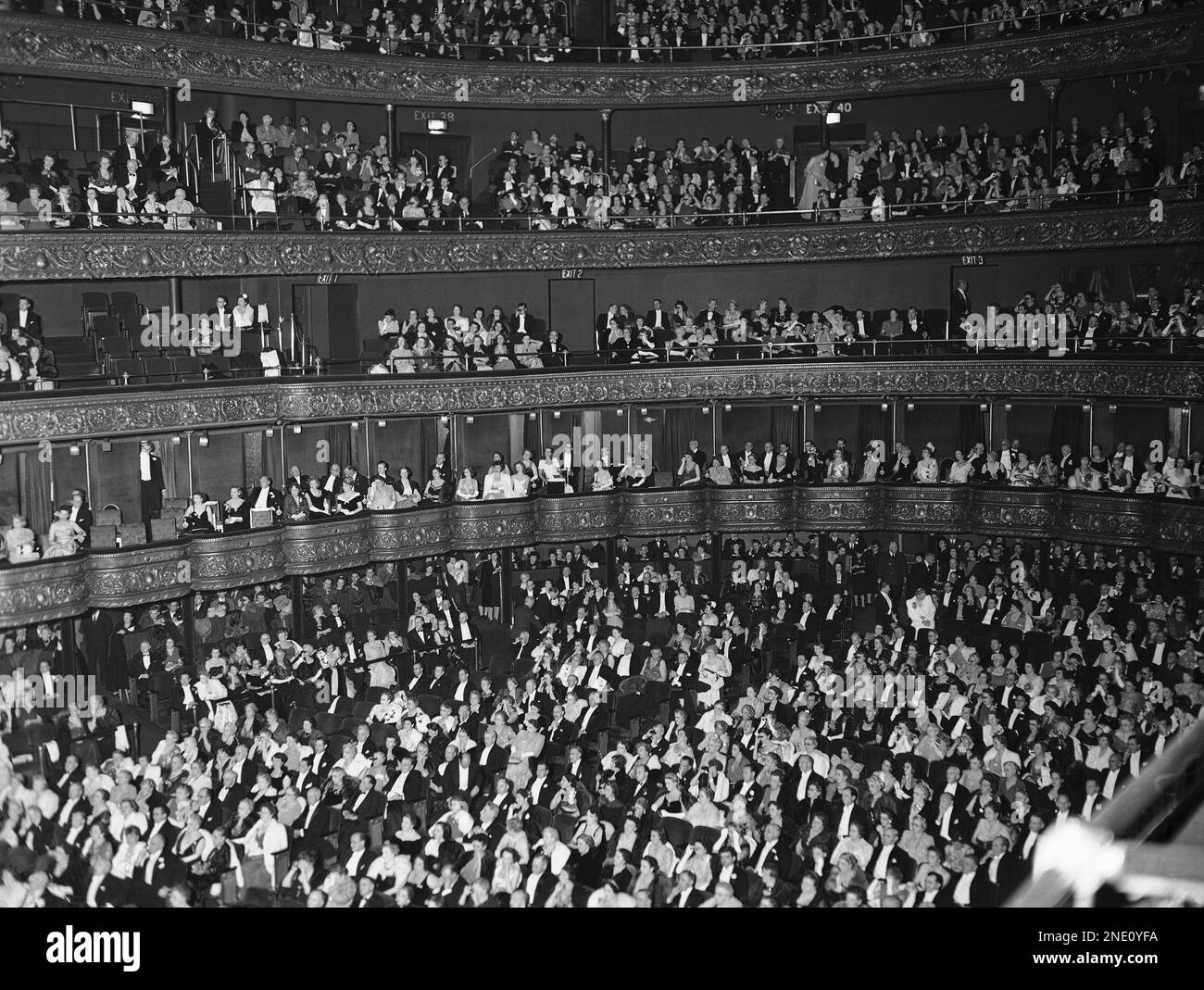 An intermission scene at the opening of the 57th regular season of ...