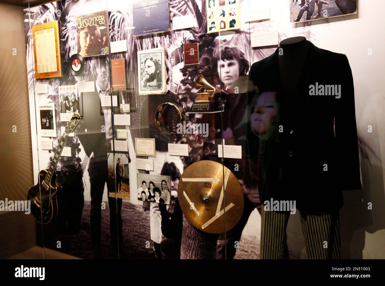 Items are seen on display at the "Strange Kozmic Experience: The Doors ...