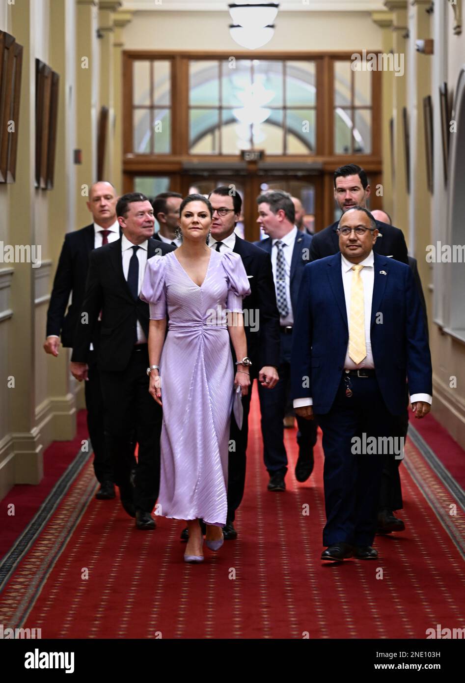 Crown Princess Victoria and Prince Daniel attended a meeting in the ...