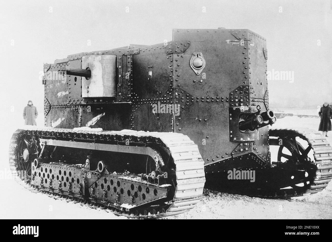 Old type tank during World War I in 1917. (AP Photo Stock Photo - Alamy