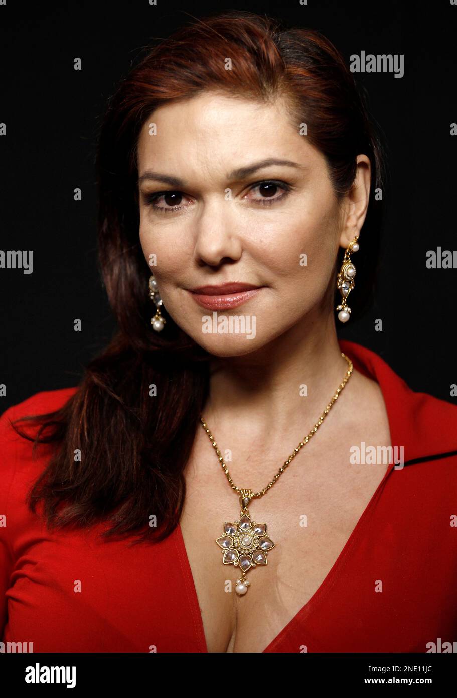 Actress Laura Harring poses for a portrait in Los Angeles on Monday ...