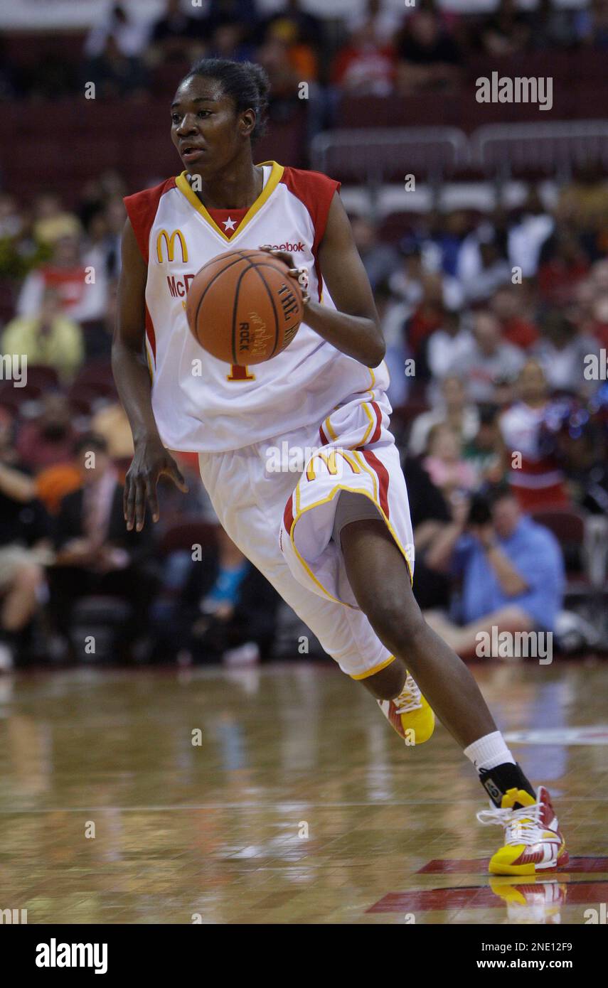 East's Natasha Howard, of Toledo Waite High School in Ohio, plays in ...