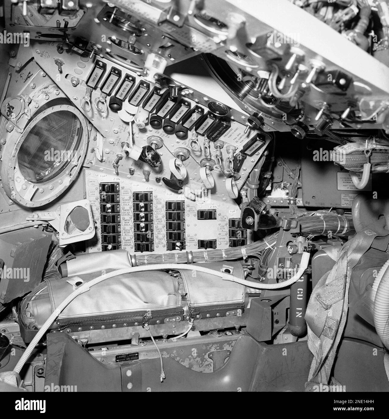 Here?s an interior shot of the space capsule which took Alan B. Shepard ...