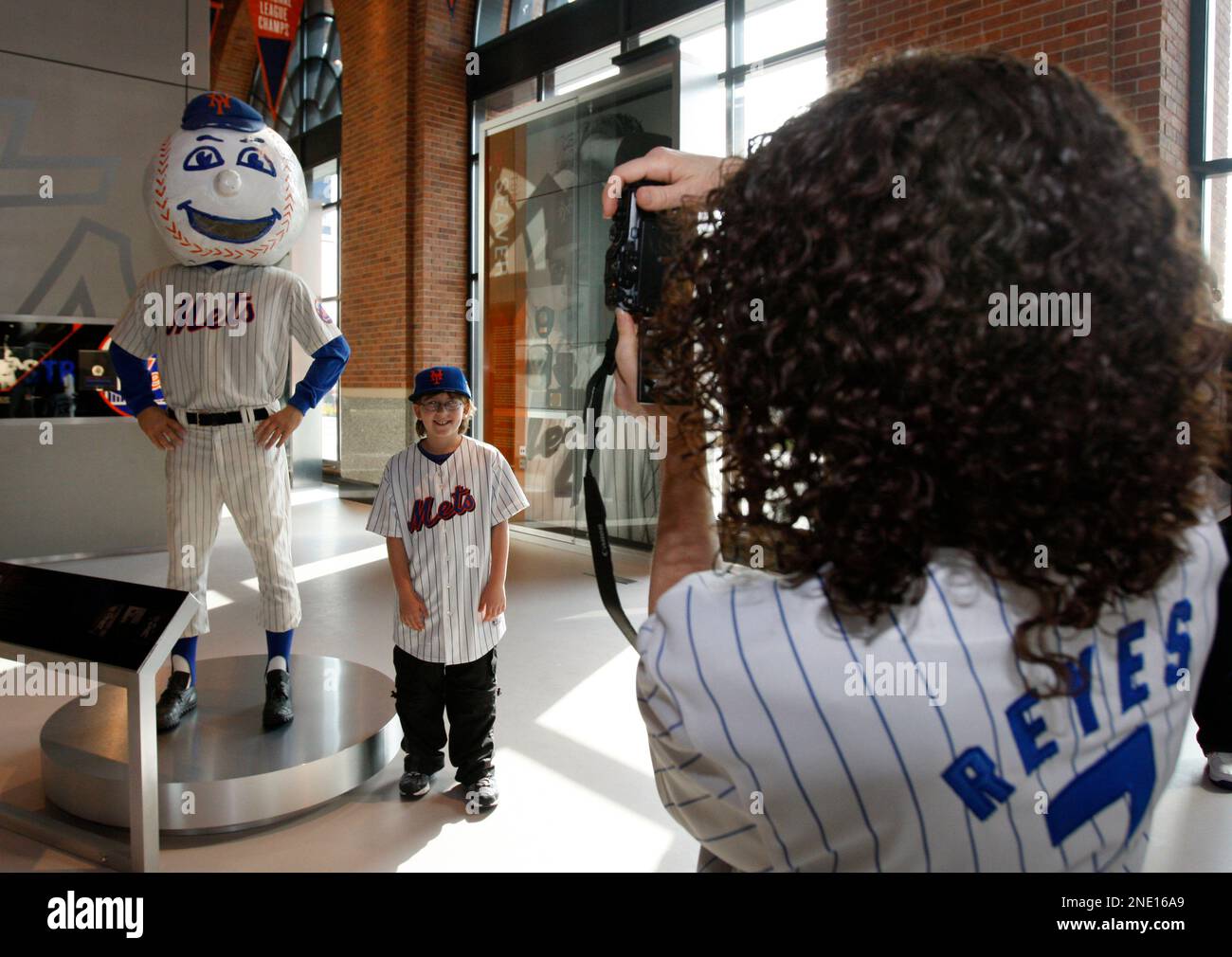 Laura Lapidus of New Hyde Park, N.Y., snaps a photograph of her son ...
