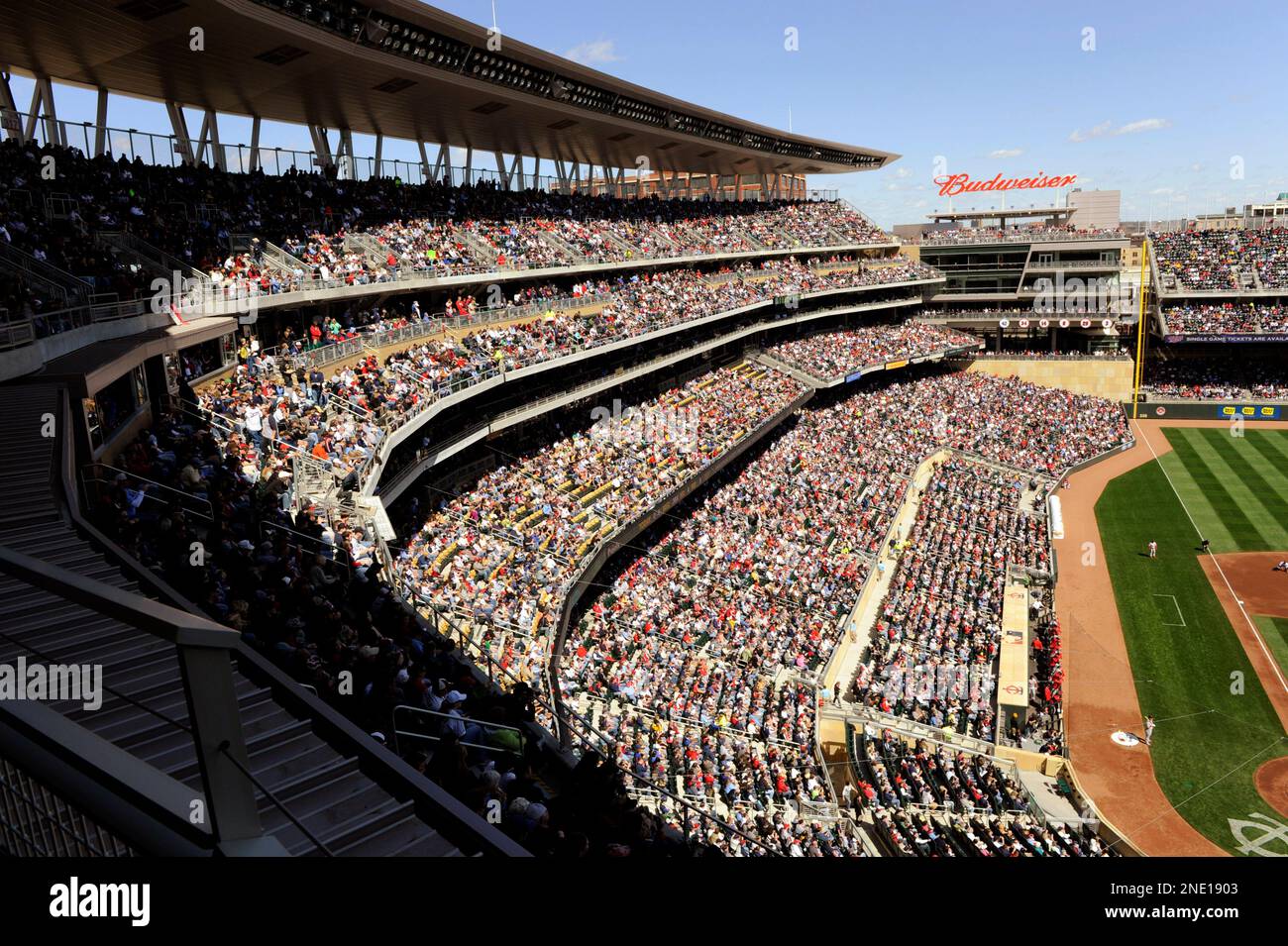 The new Target Field, home of the Minnesota Twins, is shown during the ...