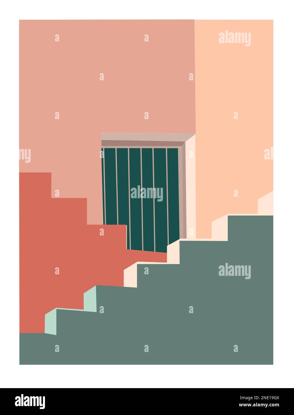 Abstract architect poster print modern vector art Stock Vector Image ...